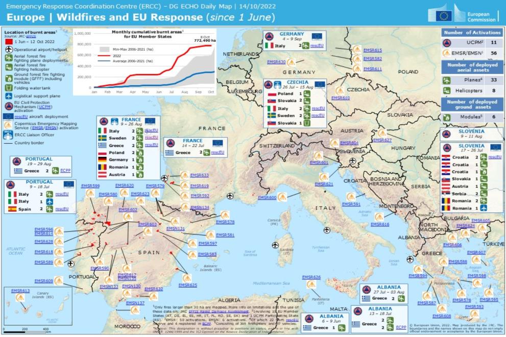 EU response to wildfires in Europe | UCP Knowledge Network